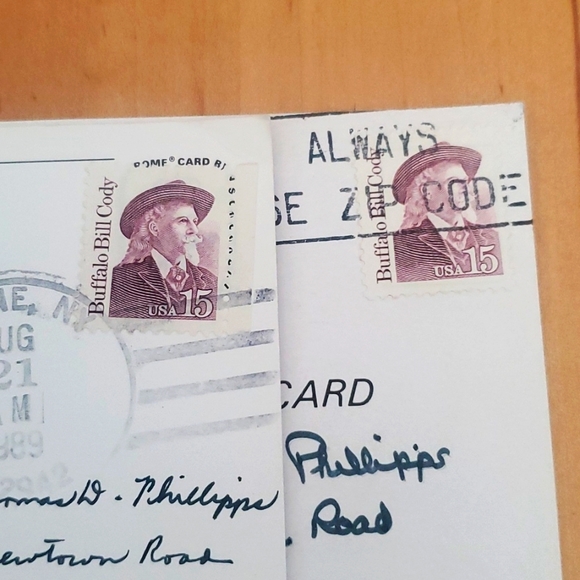 Us Postcard | Art | Buffalo Bill Cody 2 Us Stamps 5c Postcards | Poshmark